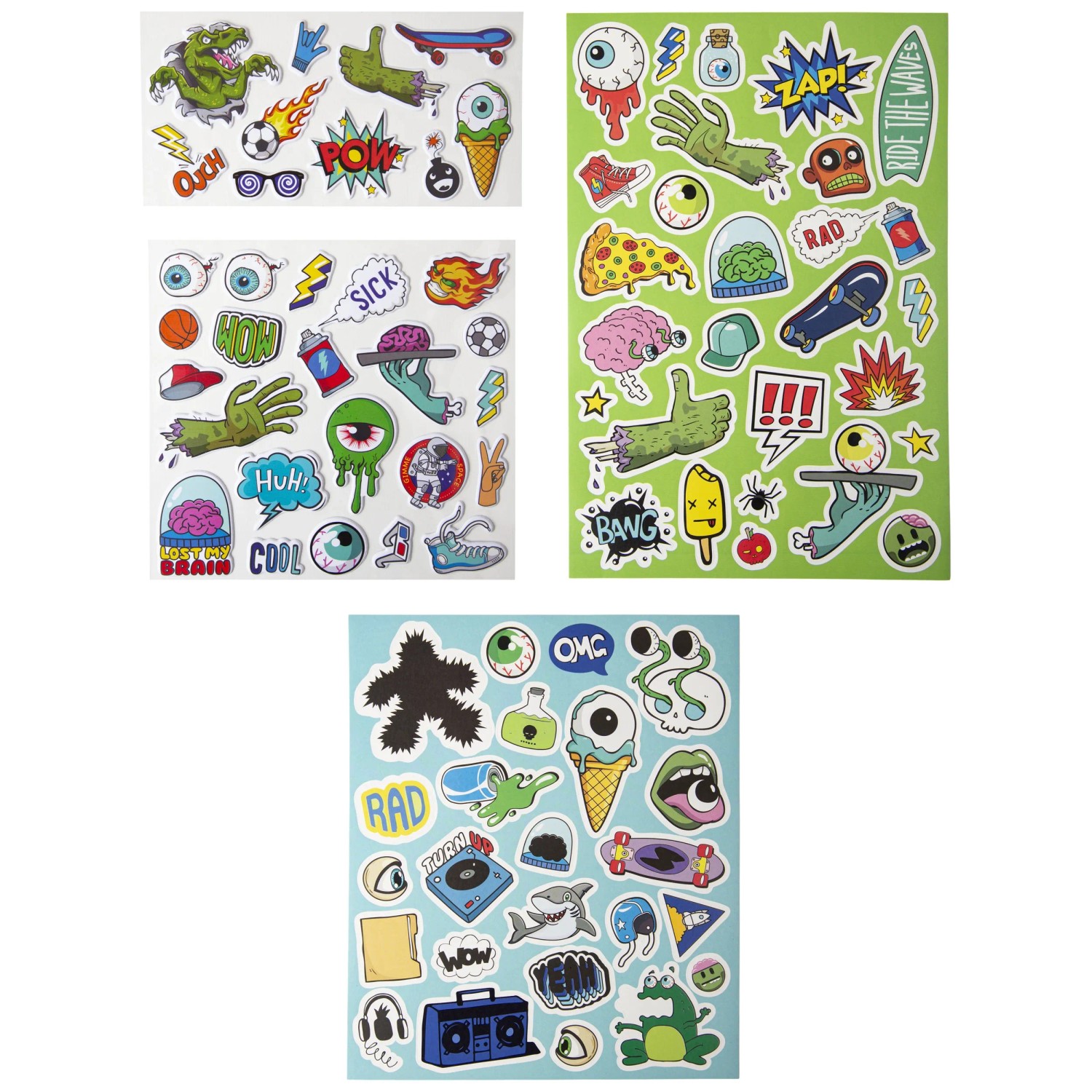 I Am Creative Sticker-Set Crazy 4 Bögen