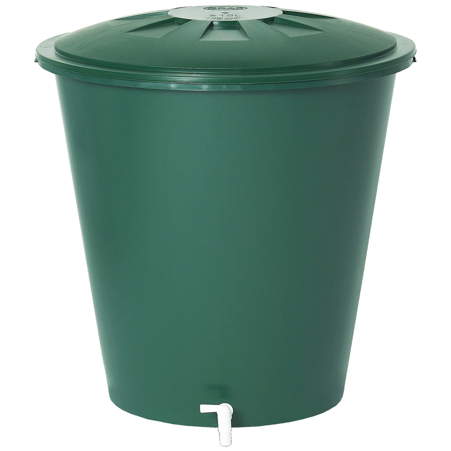 Garantia Regentonne rund Grün 210 l inkl. Deckel und Hahn
