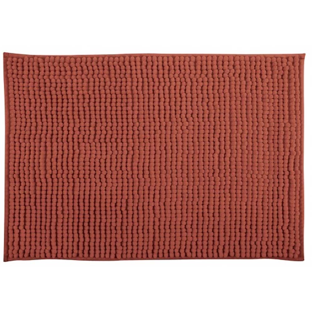 MSV Badteppich Chenille Terracotta 50 x 80 cm kaufen bei OBI