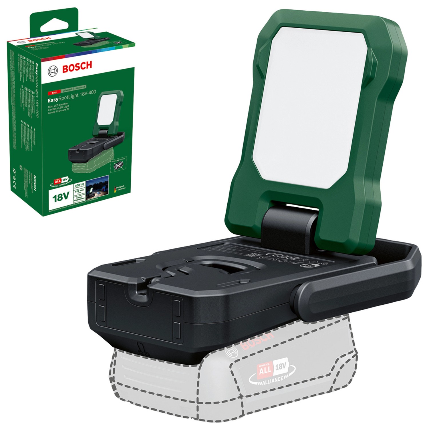 Bosch Akku-LED-Leuchte EasySpotLight 18V-400 kaufen bei OBI