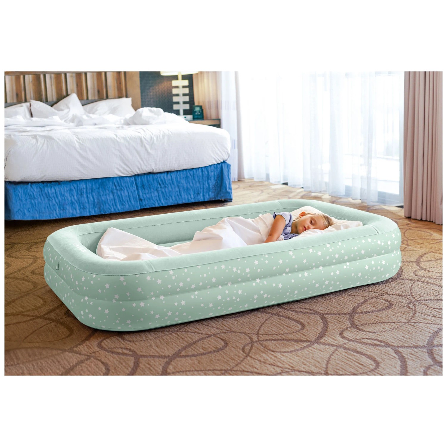 Intex Lit de voyage pour enfants (HxlxP) 197 x 168 x 25 cm
