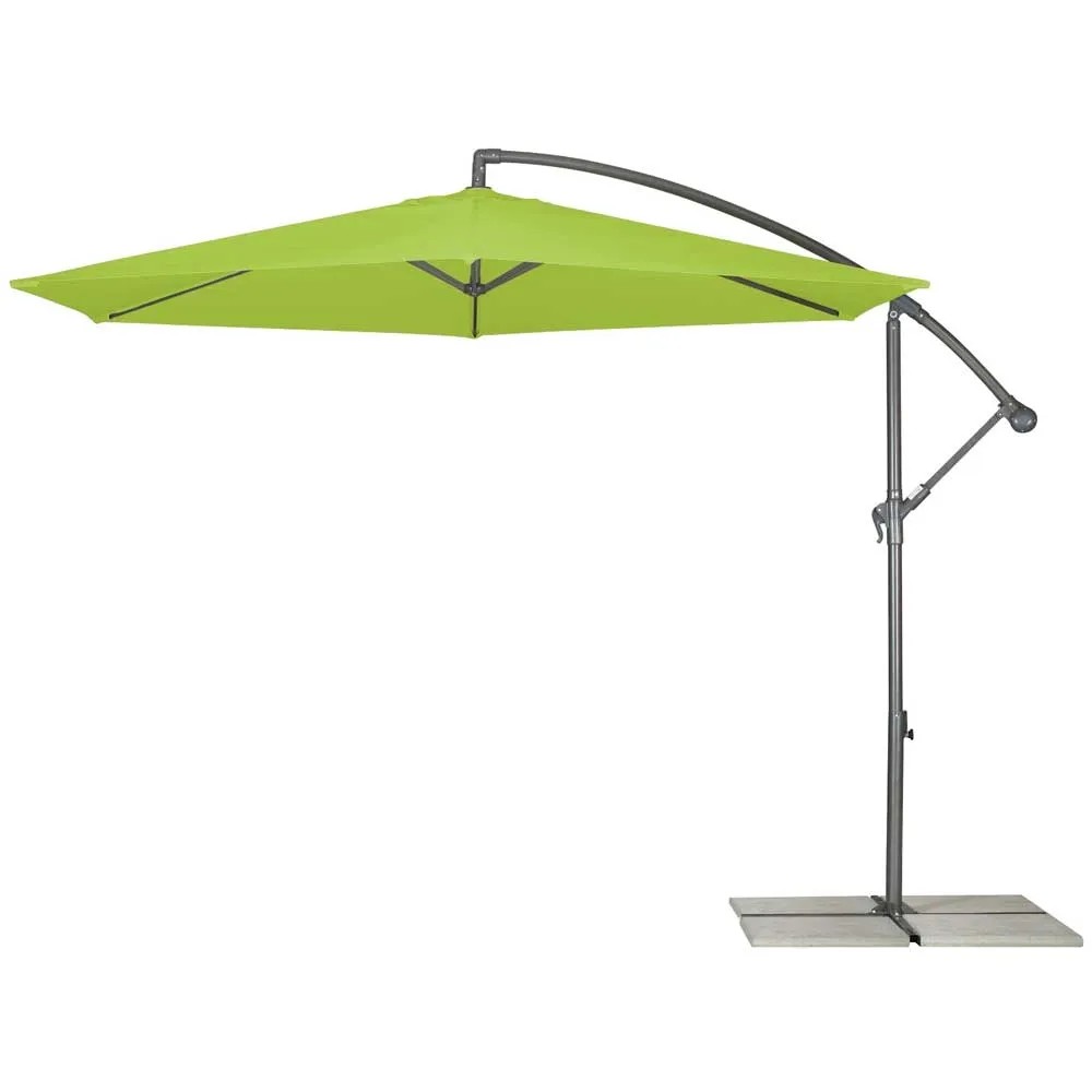 Derby Parasol excentré Panda Banana Eco Vert pomme Ø 300 cm