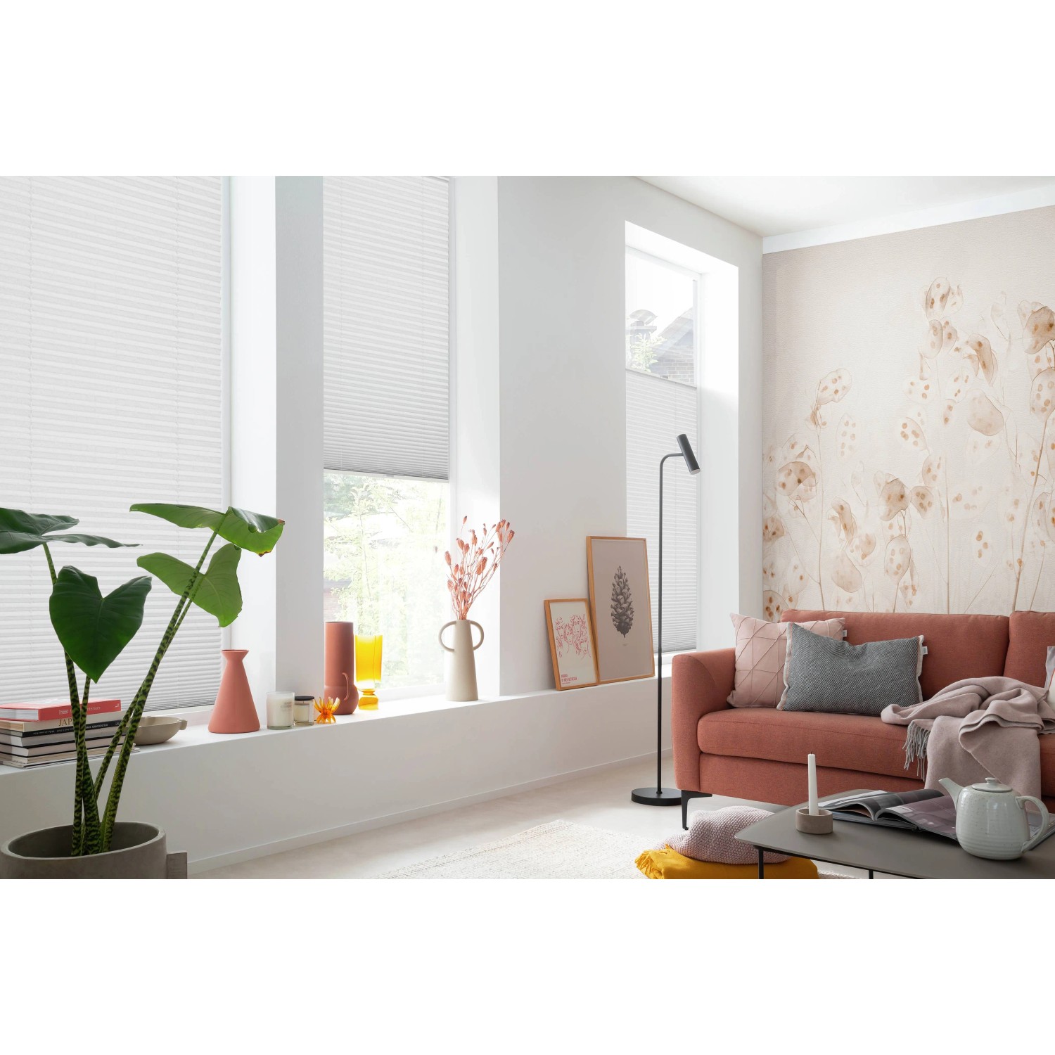 Schöner Wohnen Store plissé Milla translucide Blanc 70 x 130 cm