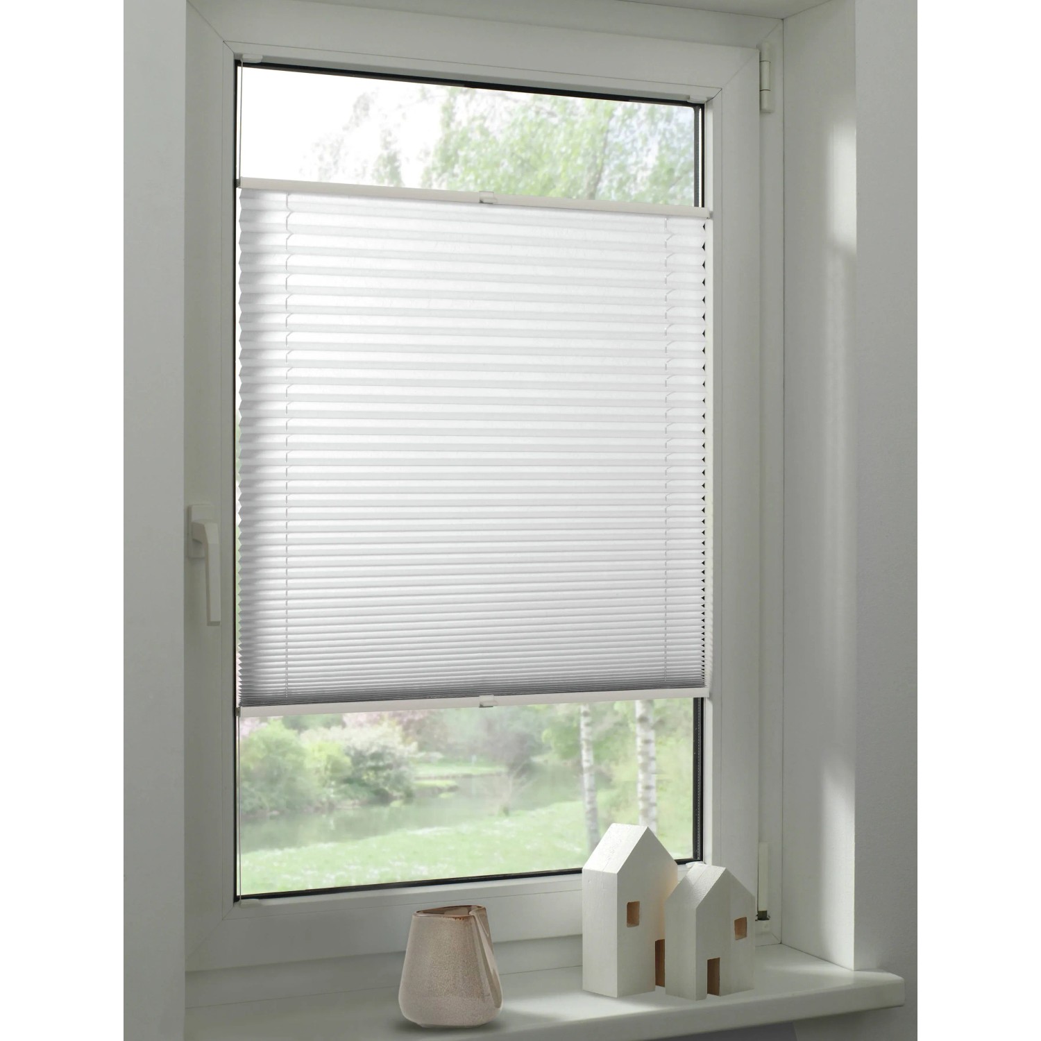 Schöner Wohnen Store plissé Milla translucide Blanc 70 x 130 cm