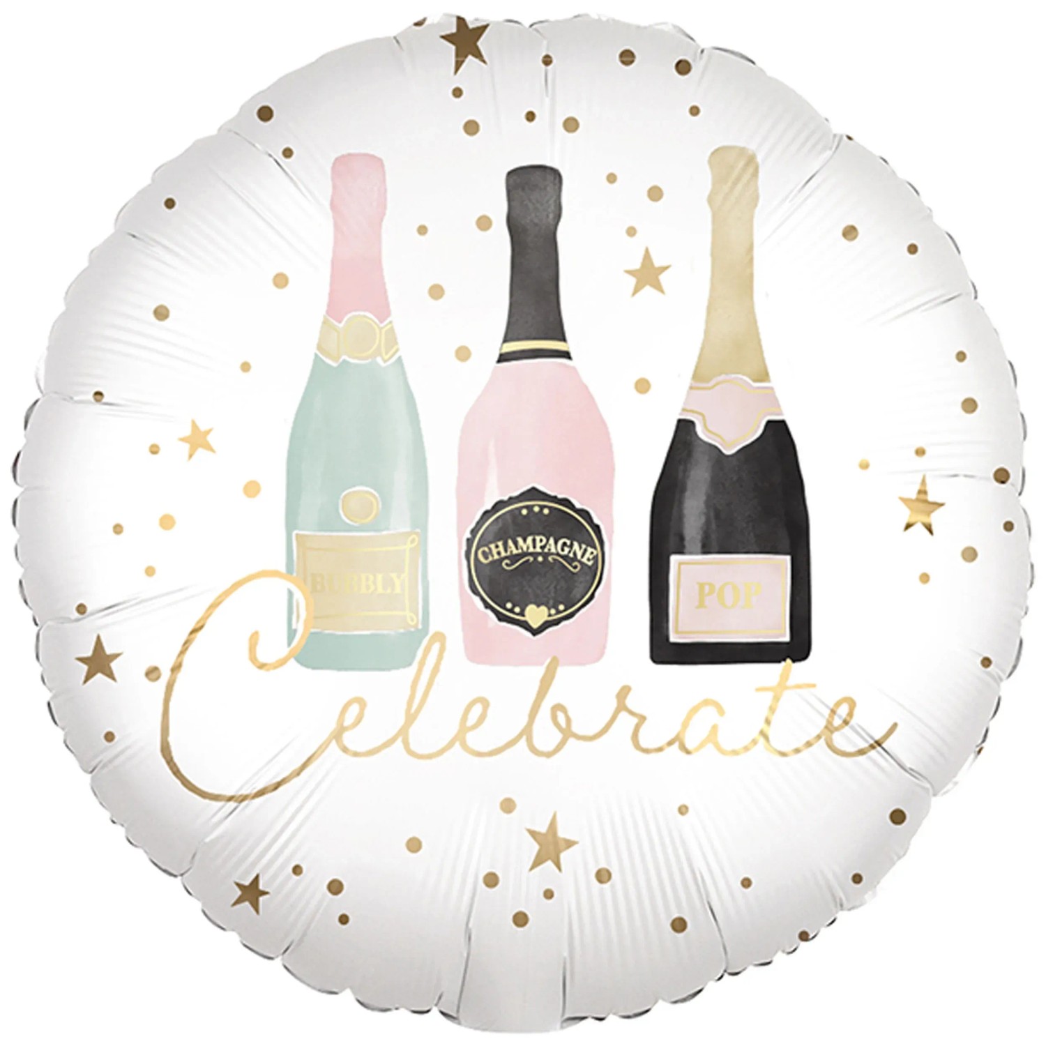 Ballon en film Celebrate bouteilles de champagne 45 cm