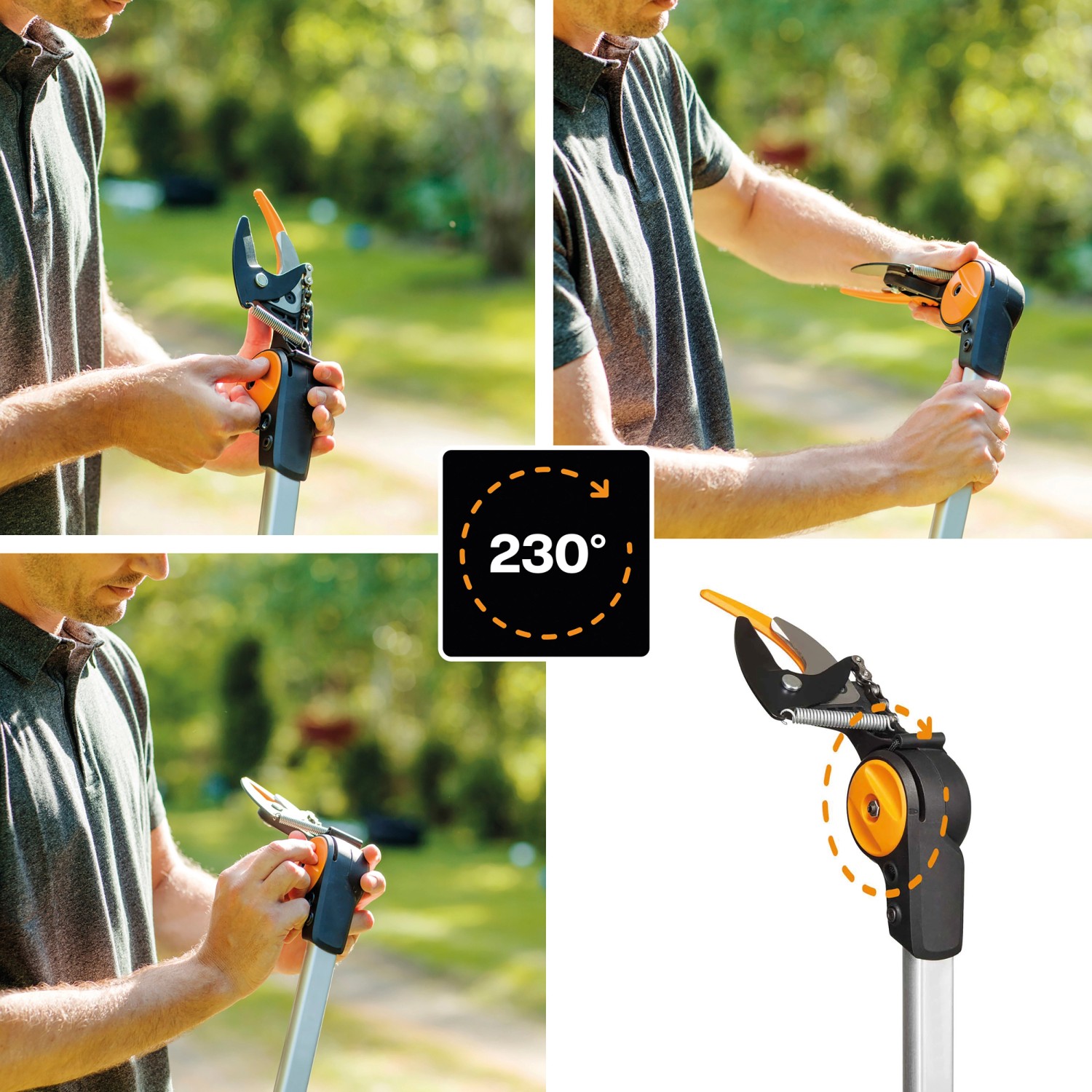Fiskars Schneidgiraffe Bypass PowerGearX UPX86 mit Teleskopstiel kaufen ...