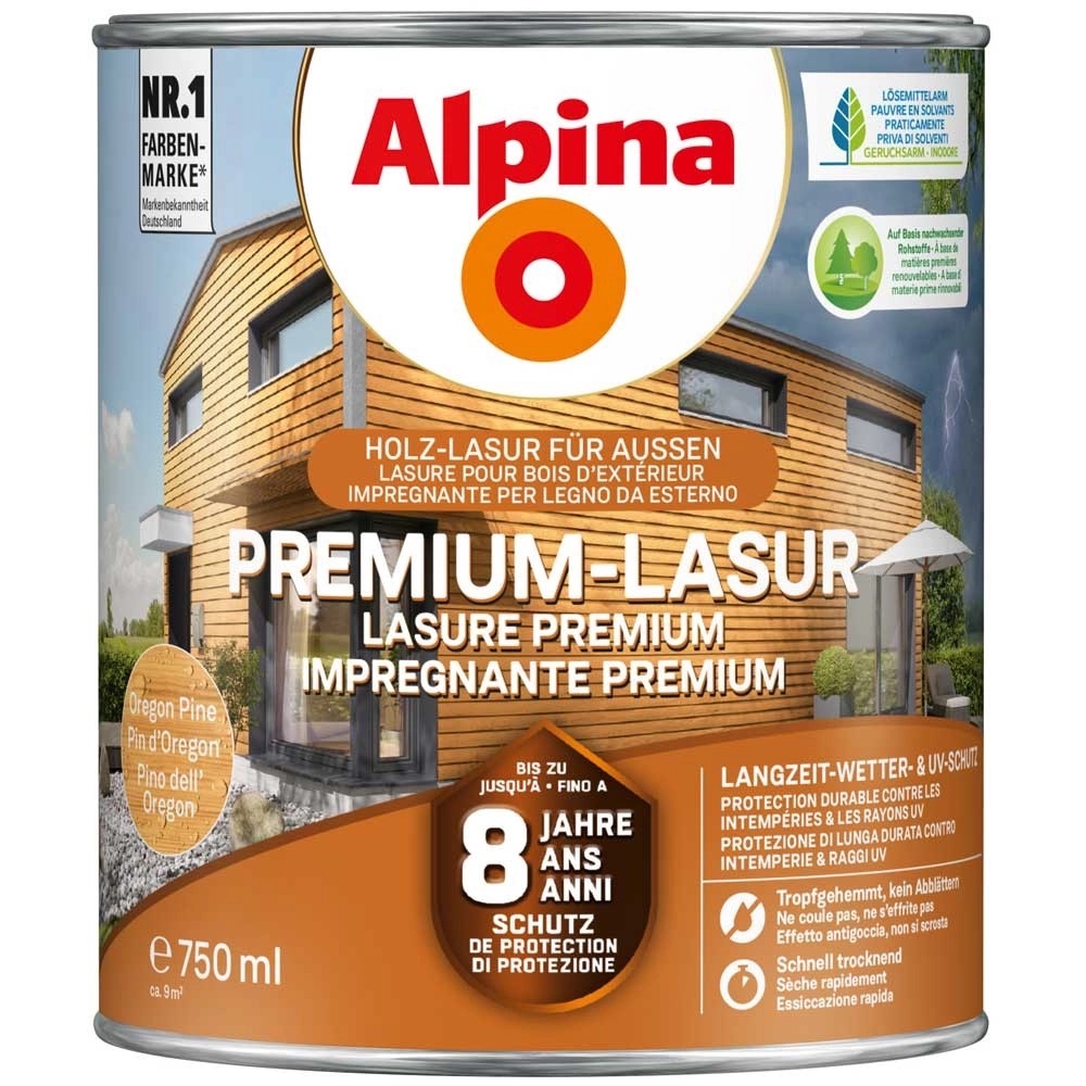 Alpina Premium-Lasur Oregon Pine DIF 750 ml kaufen bei OBI
