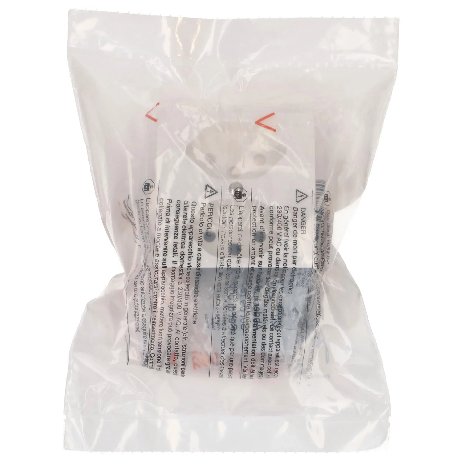 Feller Prise double EdizioDue insert avec plaque frontale T13 Blanche