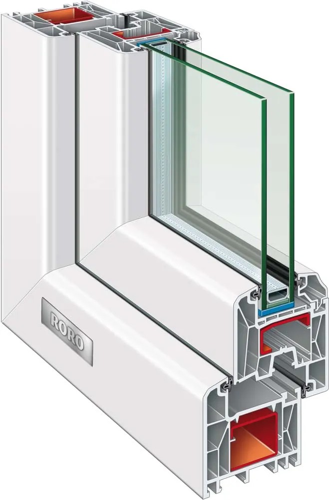 Fenêtre à ouverture oscillo-battante DIN droite Plastique 90 x 120 cm