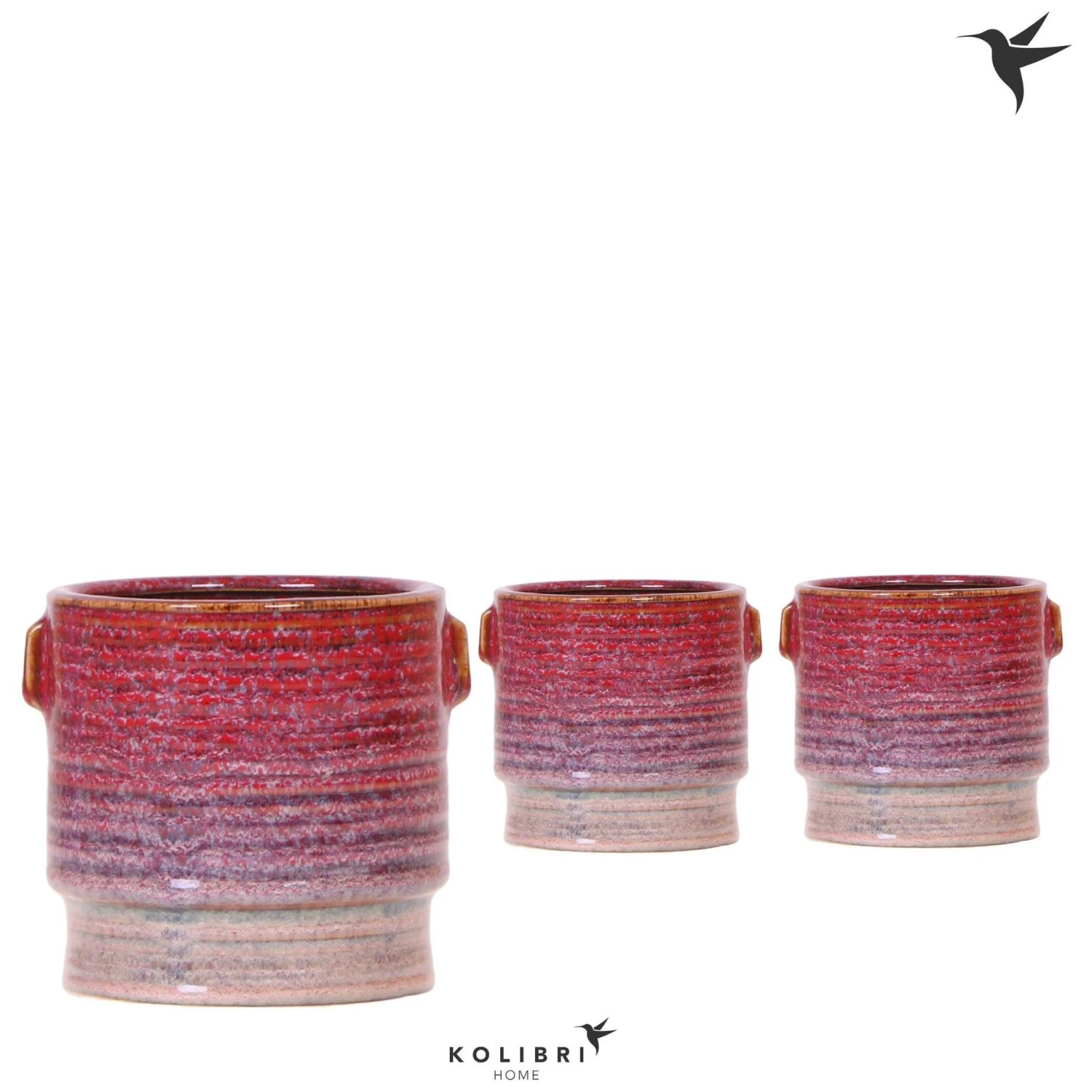 Portavaso in ceramica Aura Rosso Ø 9 x 11 cm / 1 pz.