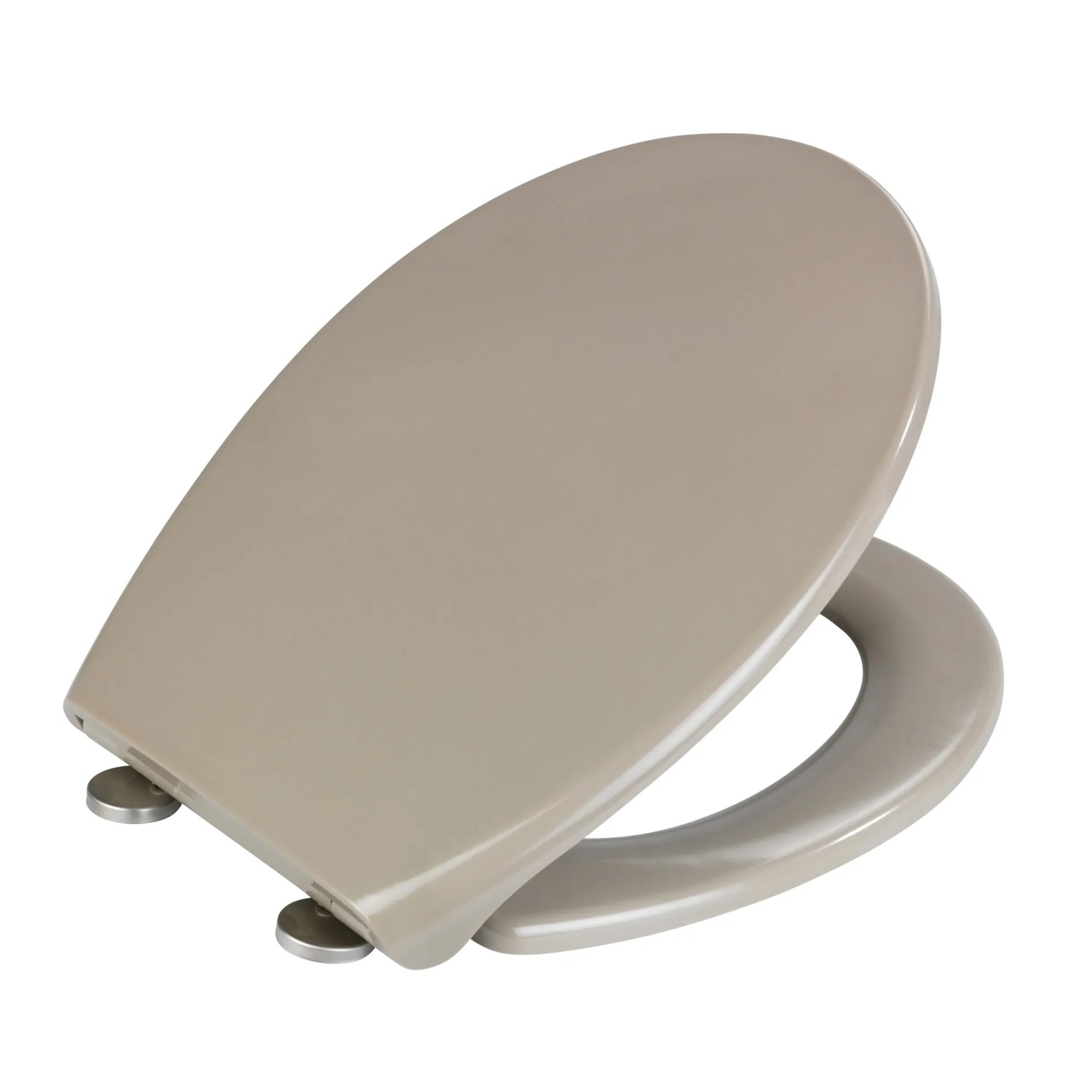 Wenko WC-Sitz Samos Premium mit Easy-Close Duroplast Taupe