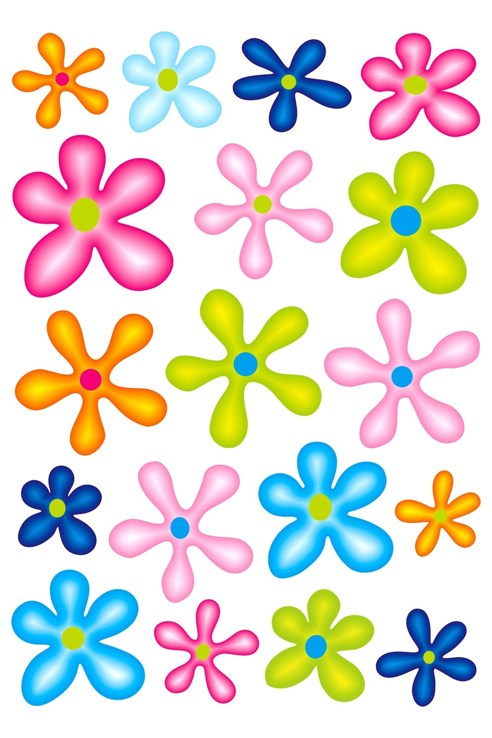 Sticker Bunte Blumen kaufen bei OBI
