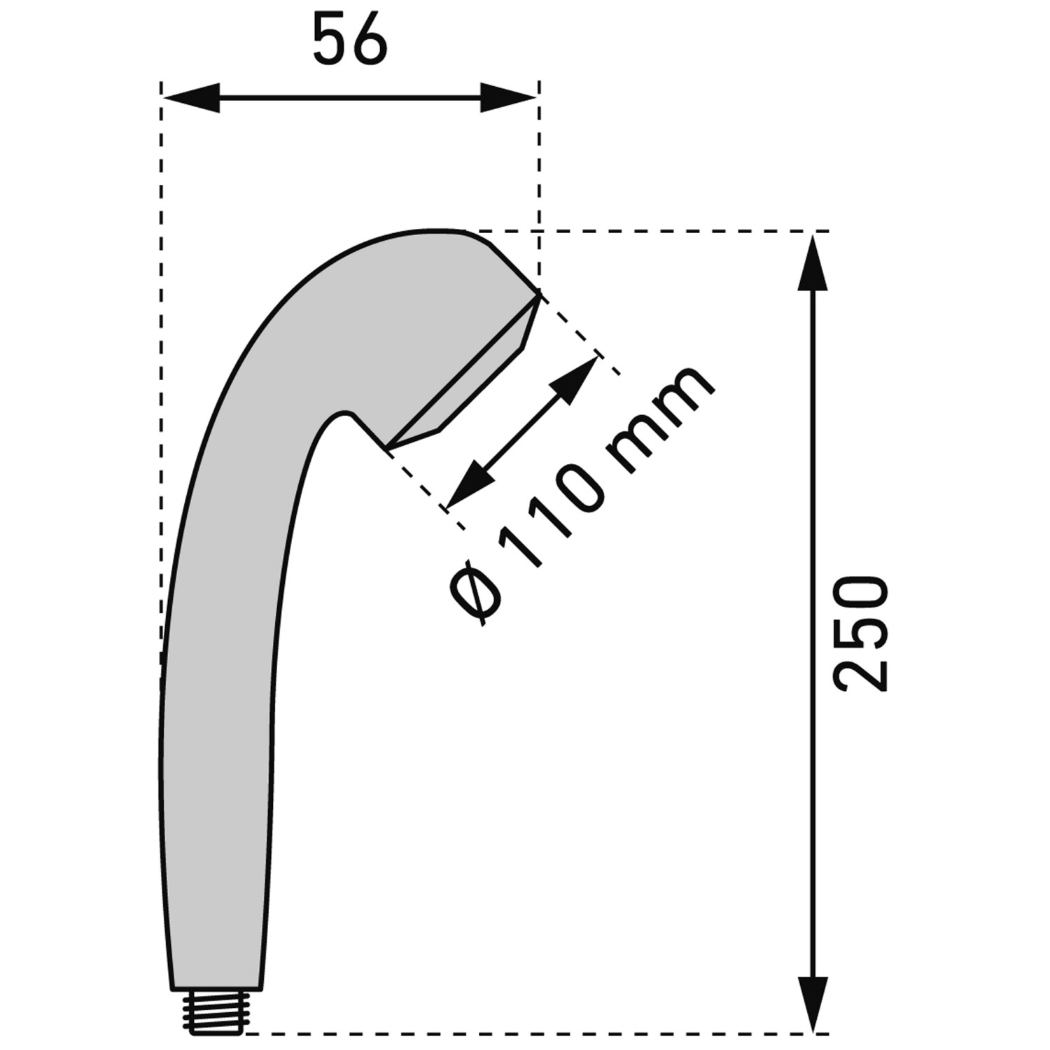 KWC Duschbrause FIT-E easy Verchromt 1/2" kaufen bei OBI