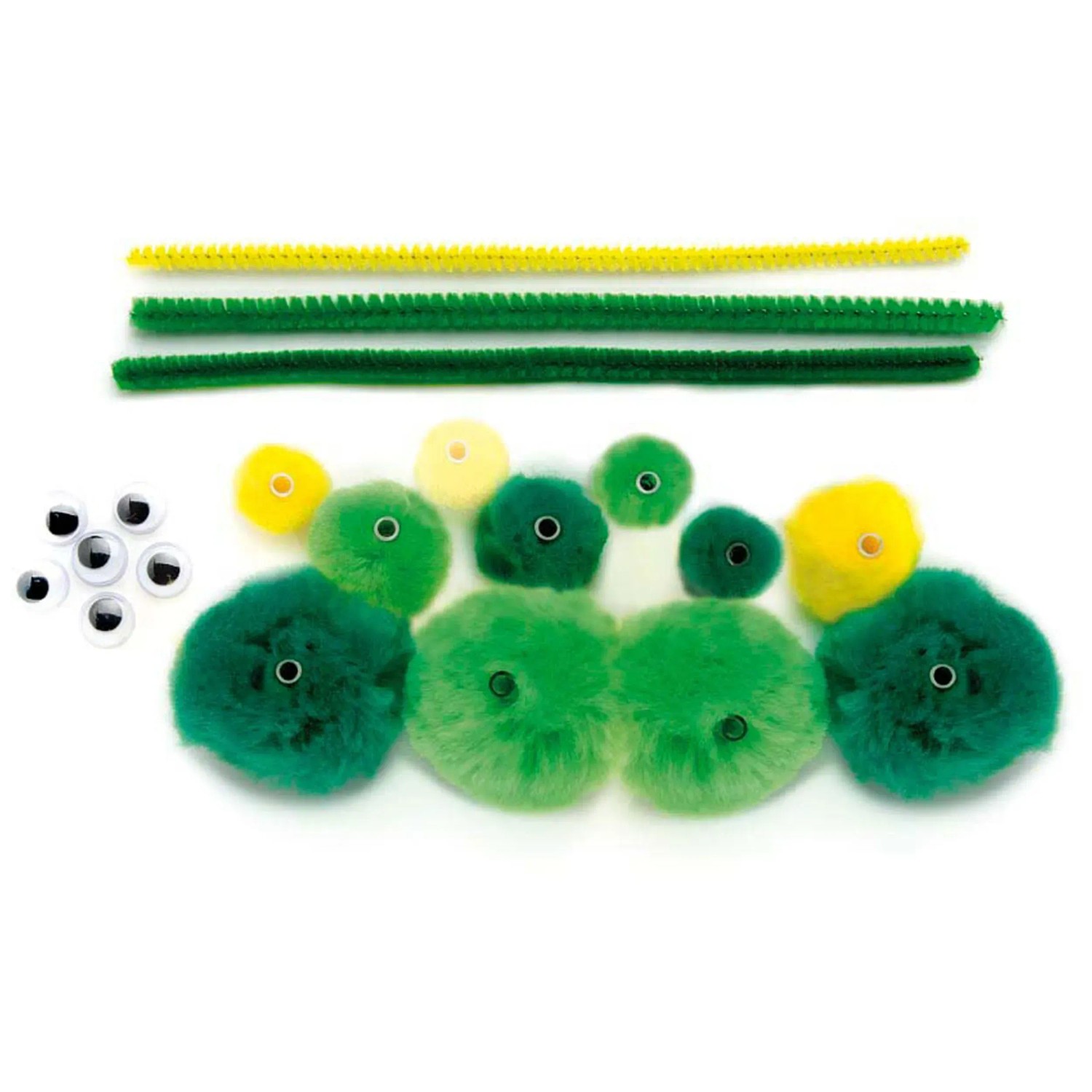Glorex Bastelset Basic Acryl Grün 56-tlg.