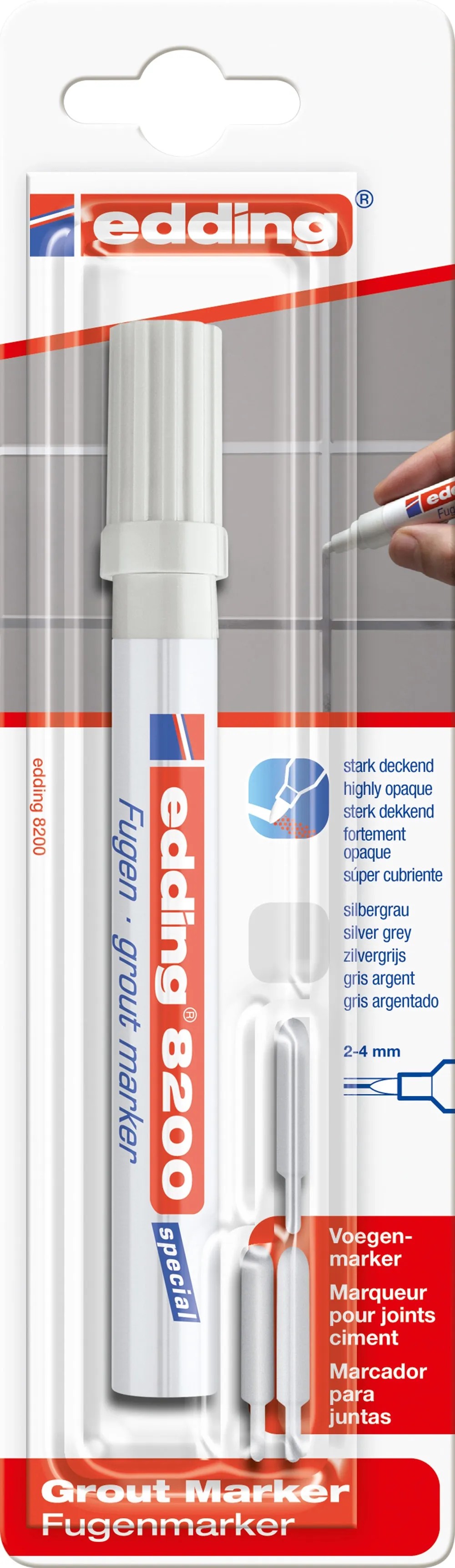 Edding DIY-Fugenmarker 8200 Grau