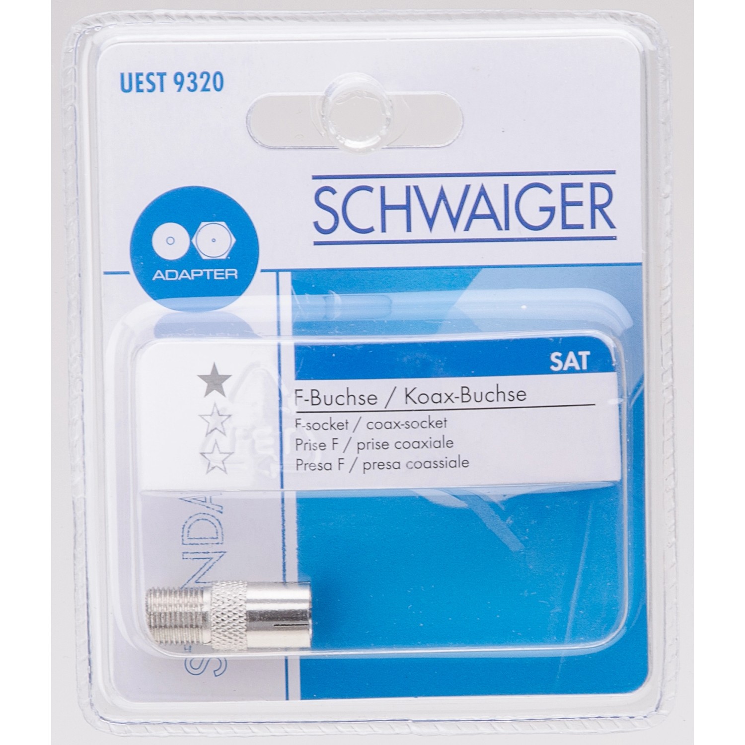 Schwaiger Sat-Adapter F-Buchse Antennenbuchse Silber kaufen bei OBI