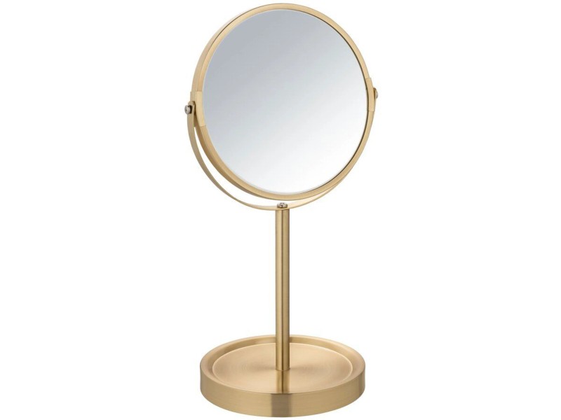 Kosmetik-Standspiegel Alata matt Gold