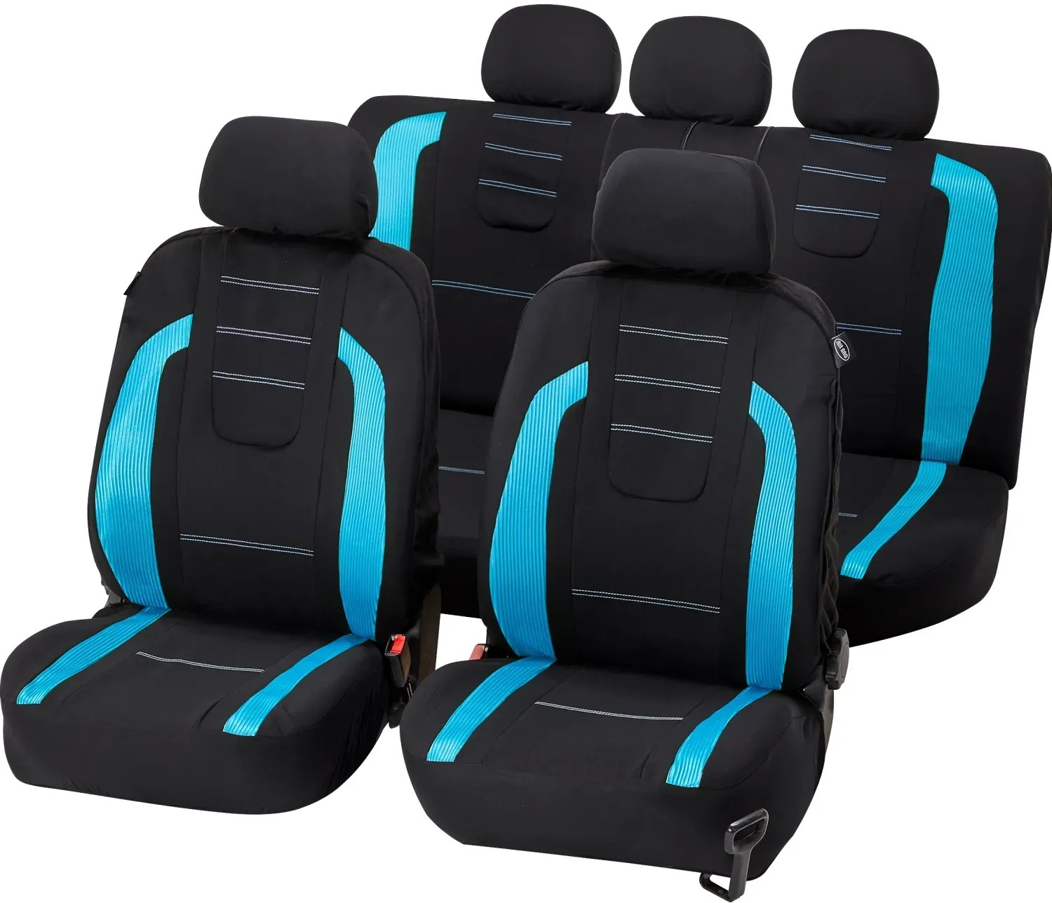 Sitzbezug-Set Schwarz-Blau 14-tlg. kaufen bei OBI