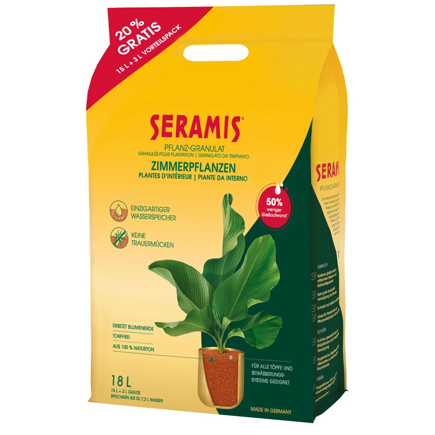 Seramis Pflanz-Granulat 15 l + 3 l kaufen bei OBI