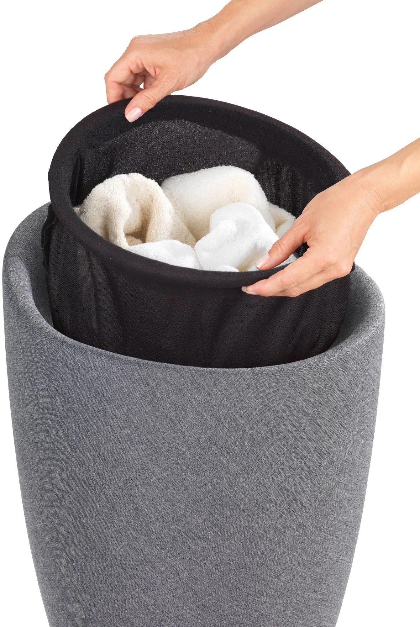 Wenko Badhocker Candy Leinenoptik Grau kaufen bei OBI