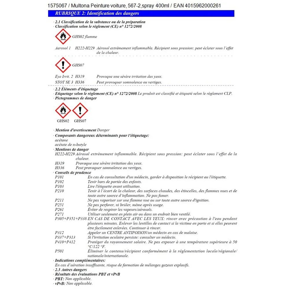 Multona Autolack 567-2 Spray 400 ml