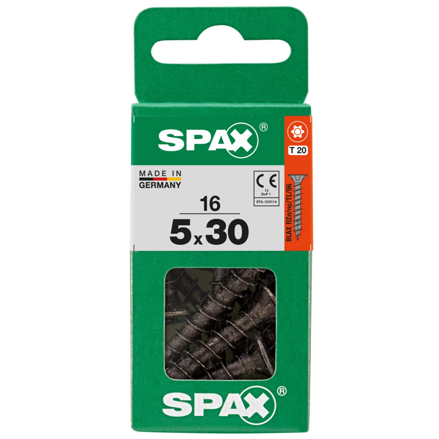 Spax Universalschraube TRX A2 Vollgewinde Schwarz verzinkt 5 x 30 mm / 16 Stk. kaufen bei OBI