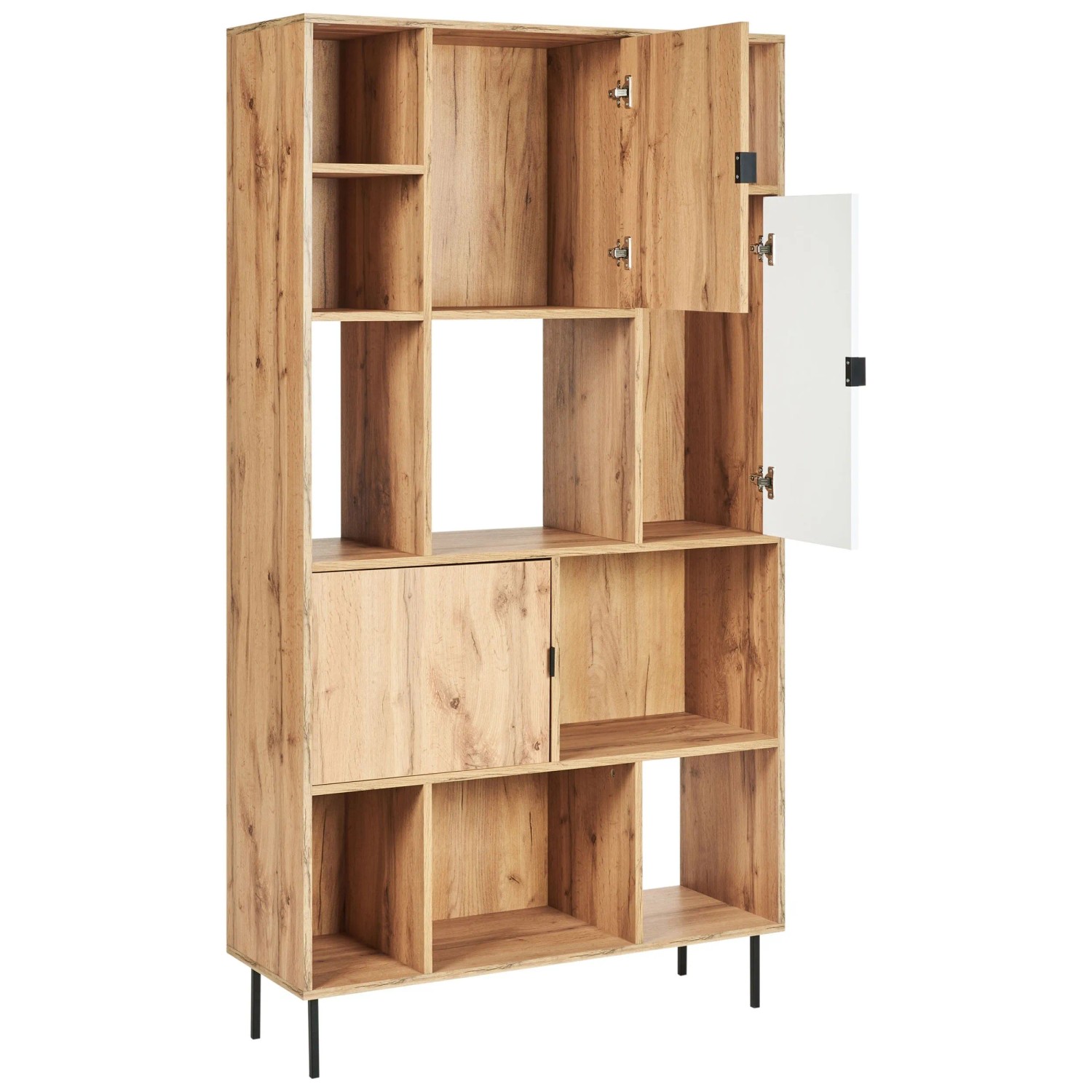 Beliani Libreria Amos marrone 11 ripiani / 185 cm