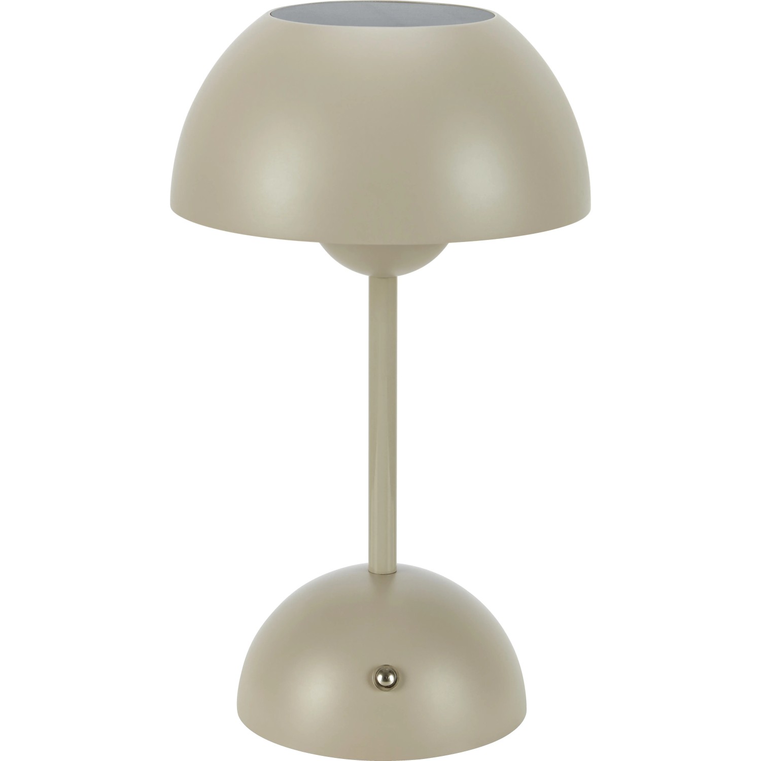 Solar-LED-Tischleuchte Messina Beige Ø 16 cm / Höhe 27,5 cm