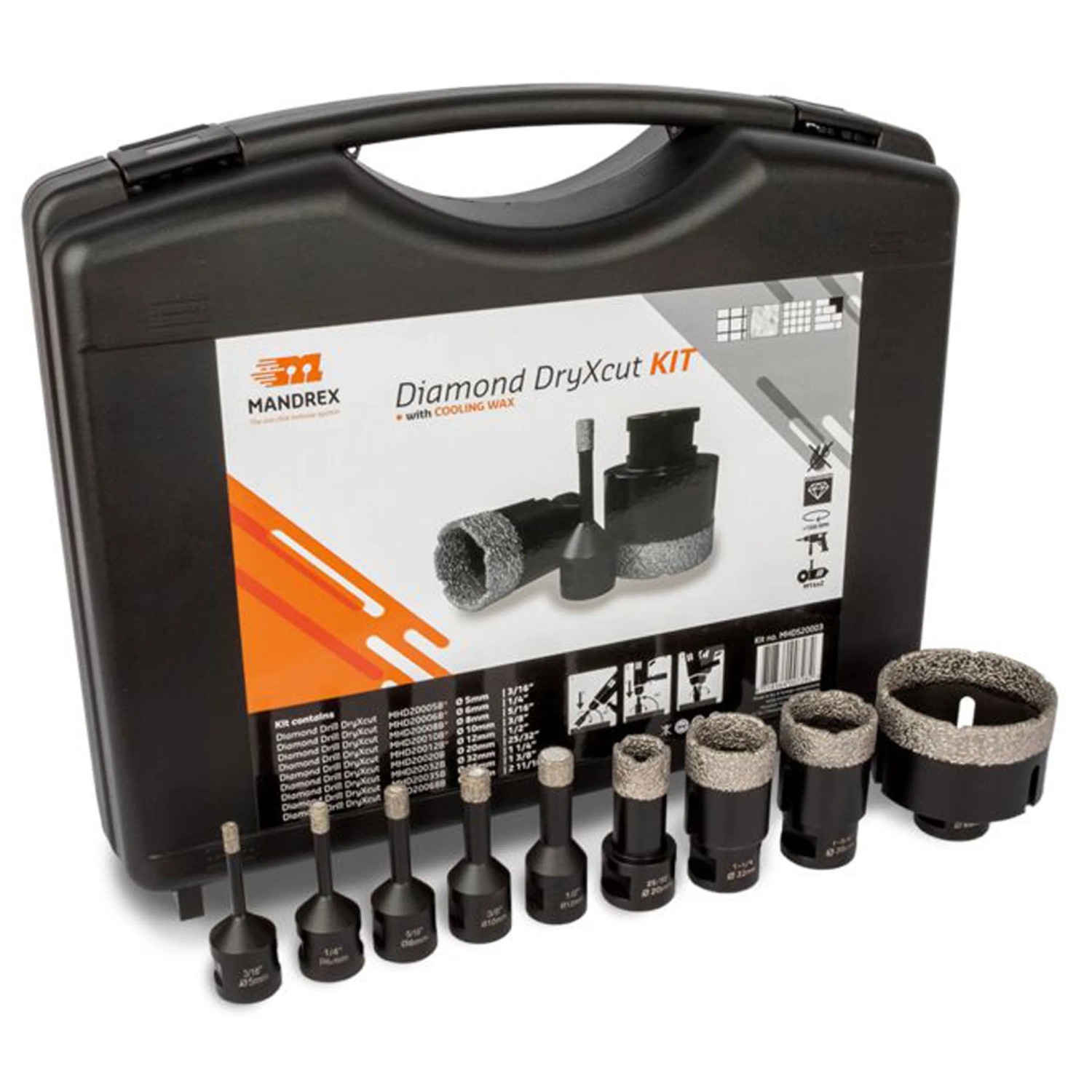 Mandrex Lochsägen-Set DryXcut Diamant 9 tlg. kaufen bei OBI