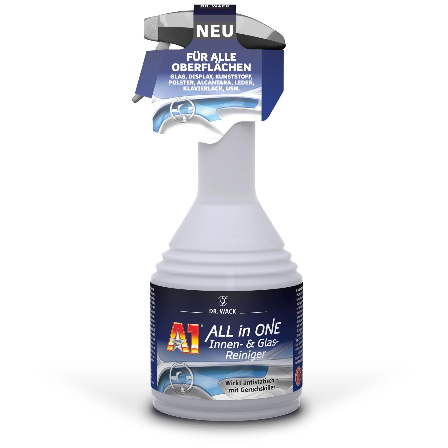 Dr. Wack A1 All in One-Autopflegereiniger für Innen und Glas 500 ml ...