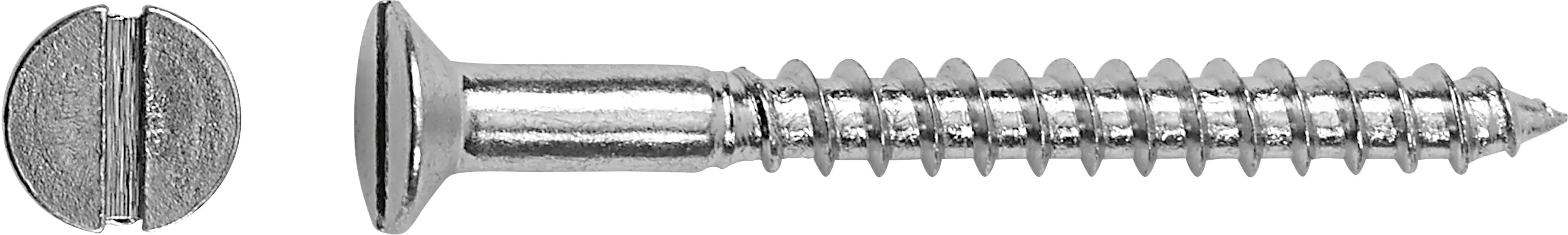 Vis à bois à tête fraisée entraînement à fente Ø 5 x 30 mm 12 pcs