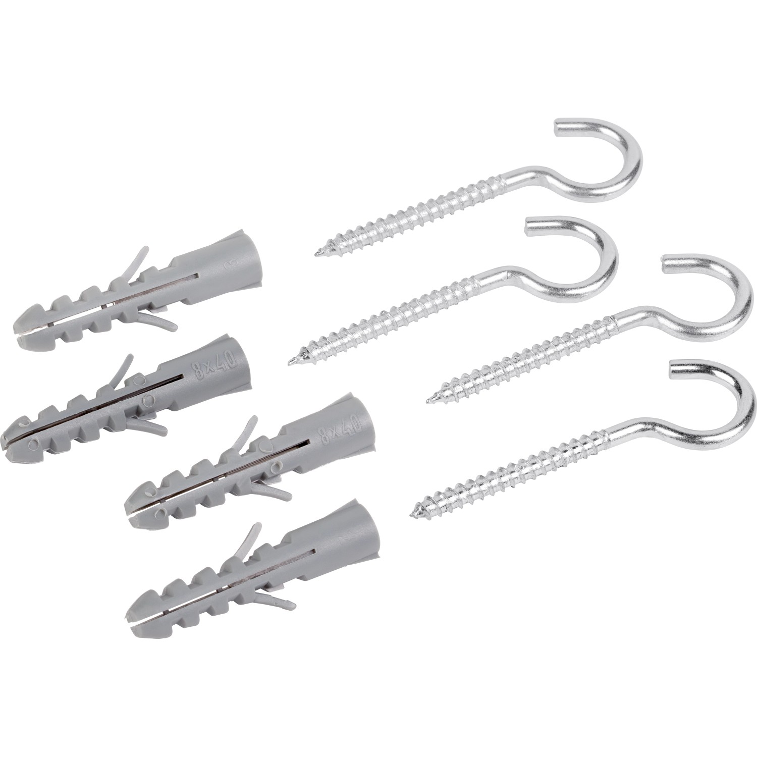 LUX Cheville à expansion avec crochet à vis coudé galvanisé Ø 8 x 40 mm ...