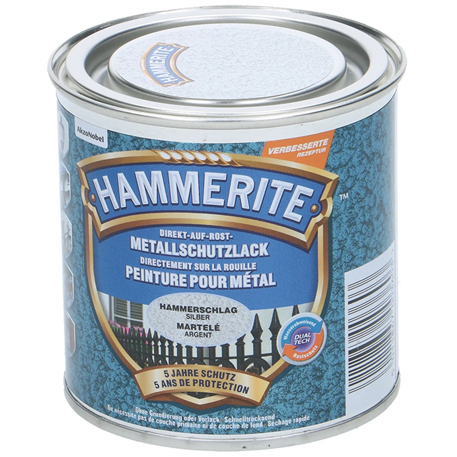 Metall-Schutzlack Hammerschlag Silbergrau 250 ml