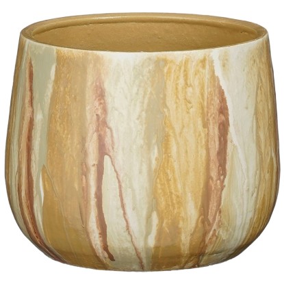 Mica Cache-pot Nigel en terre cuite brun clair Ø 17 x 15 cm