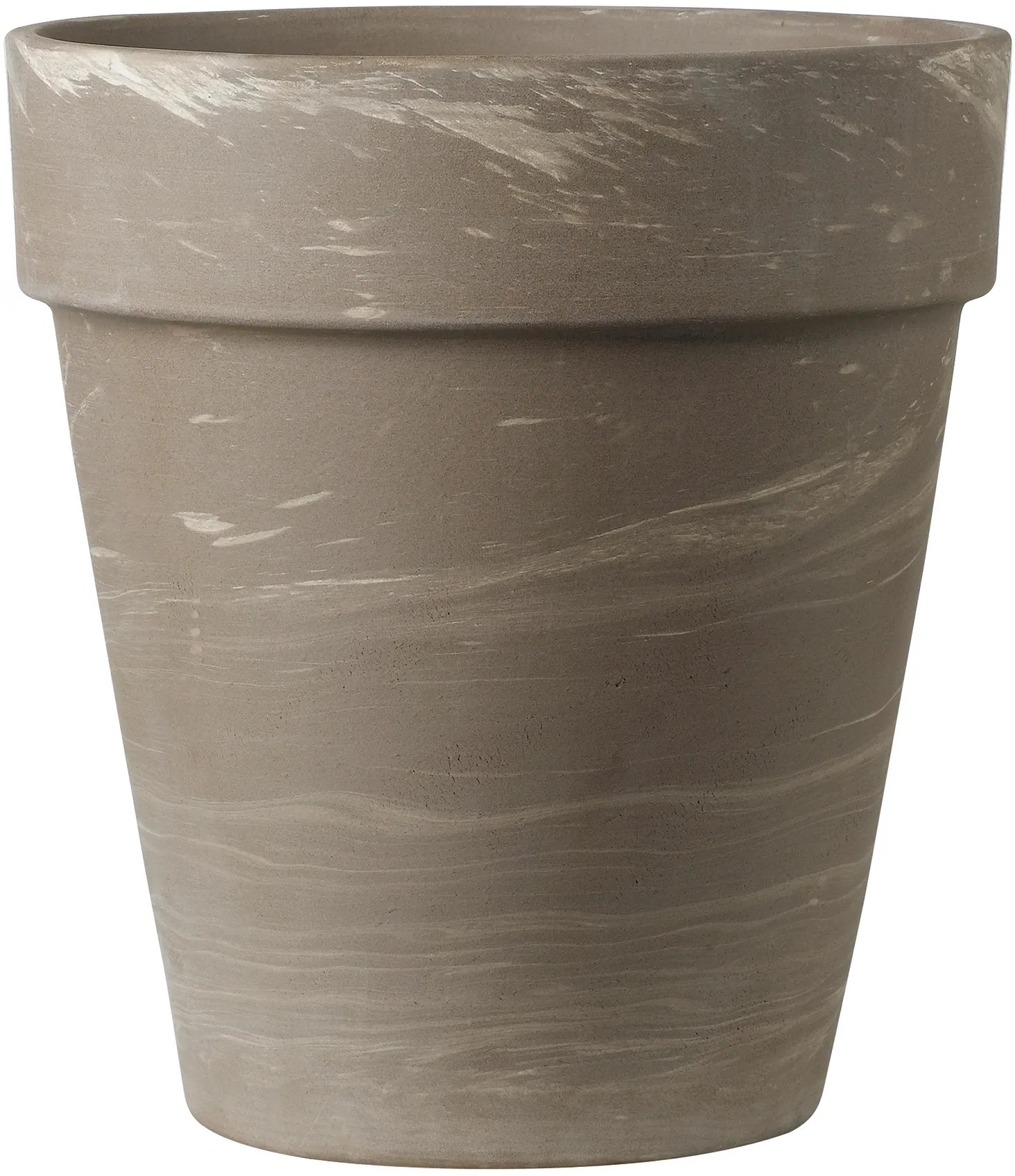 Deroma Pot Alto Duo Graphite Blanc à rayures Ø 22 cm / H 25 cm