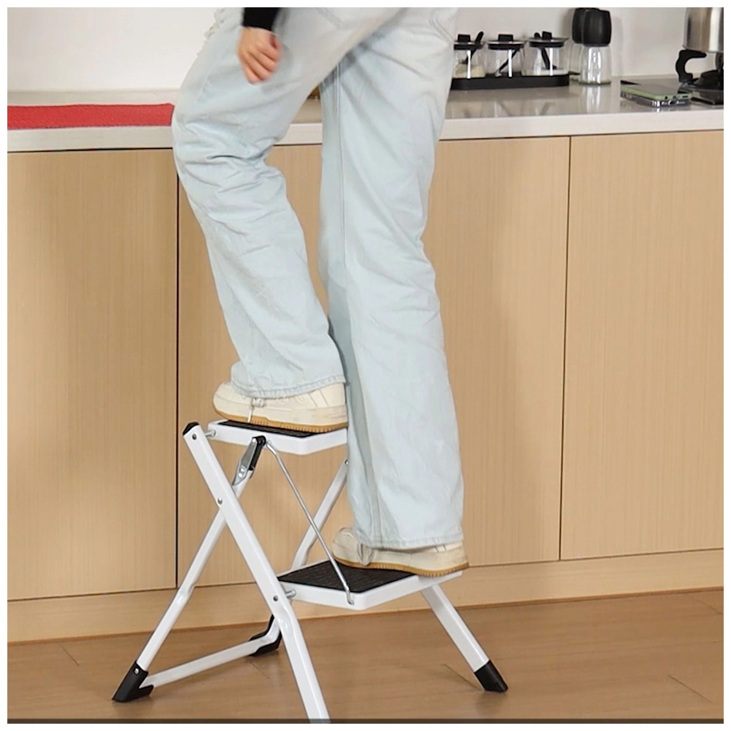 MSV Trittleiter 2 Stufen klappbar kaufen bei OBI