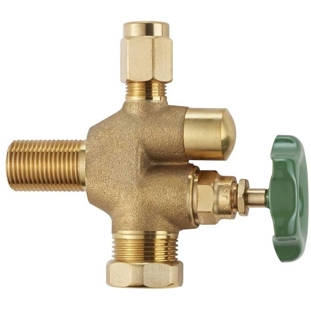 Doppelventil Siduo Messing matt 1/2" kaufen bei OBI