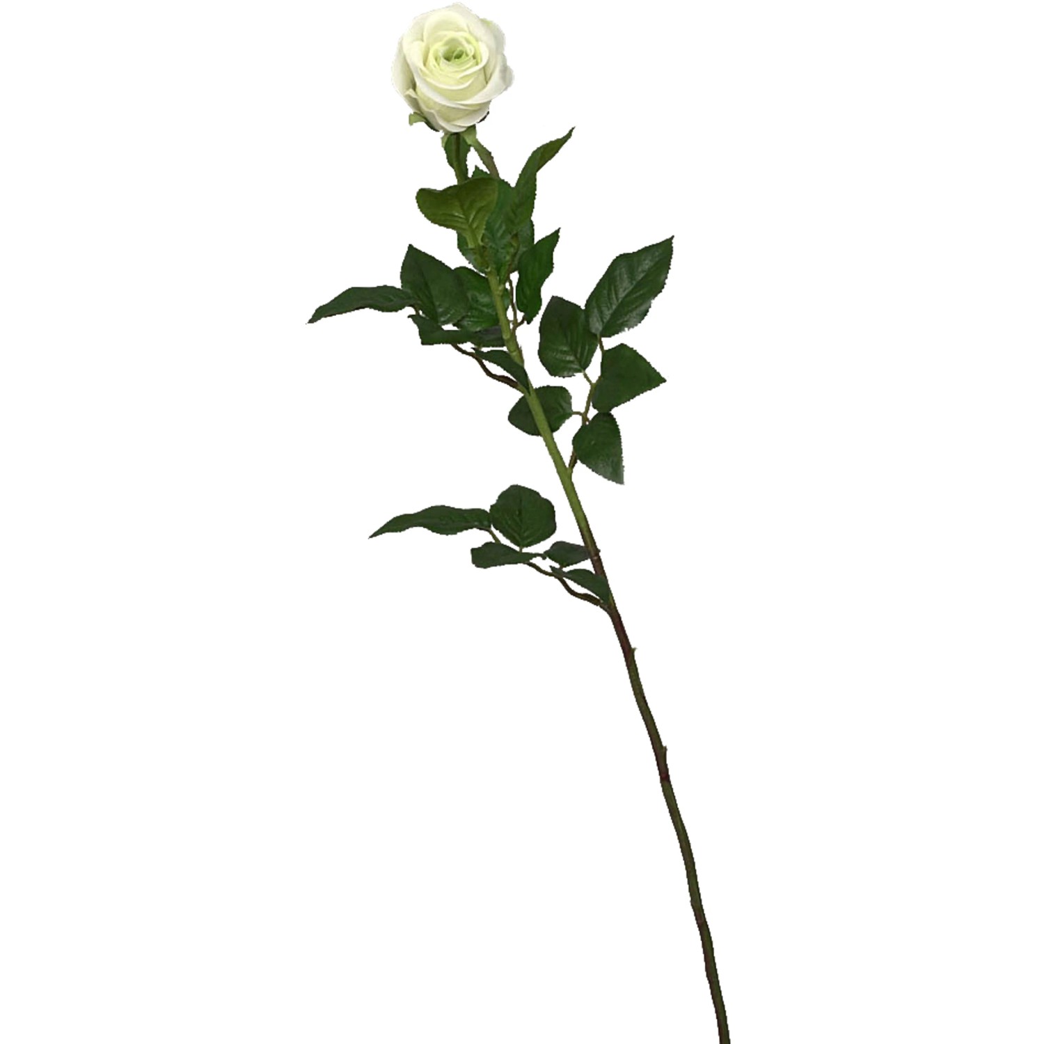 Kunstblume Rose Flower Power Weiss Höhe 78 cm