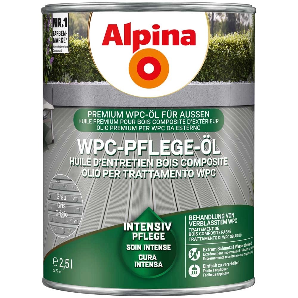 Alpina WPC-Pflege-Öl Grau 2,5 l kaufen bei OBI