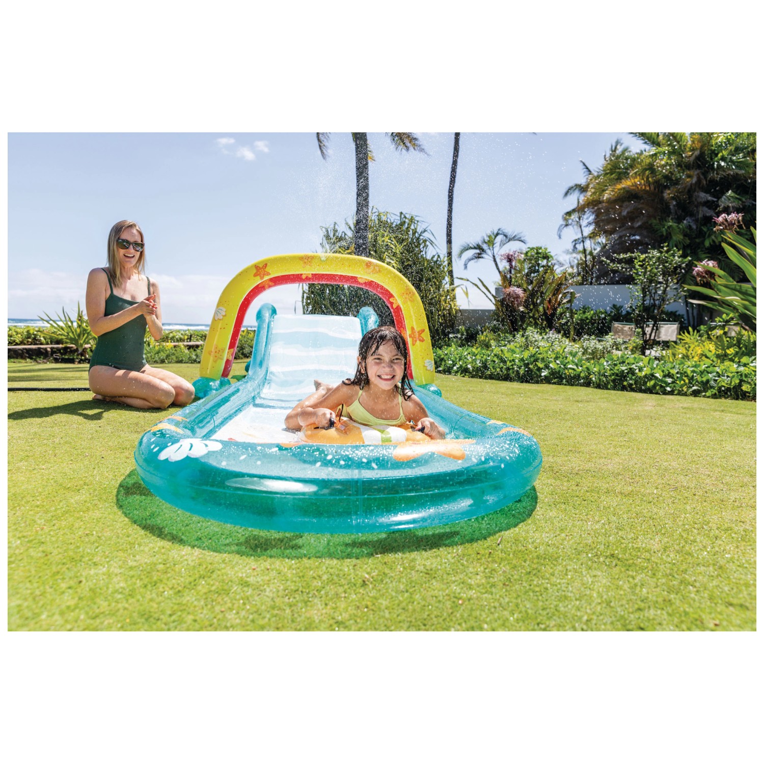 Intex Rutsche Surfin Fun Mehrfarbig (HxBxT) 99 x 137 x 561 cm kaufen ...
