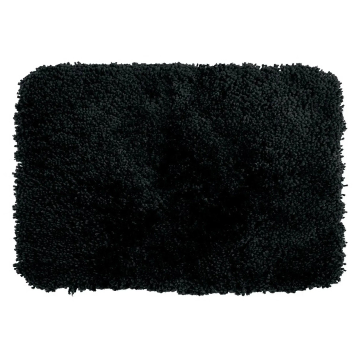 Spirella Badematte Highland Black Schwarz 70 x 120 cm / Florhöhe 2 cm