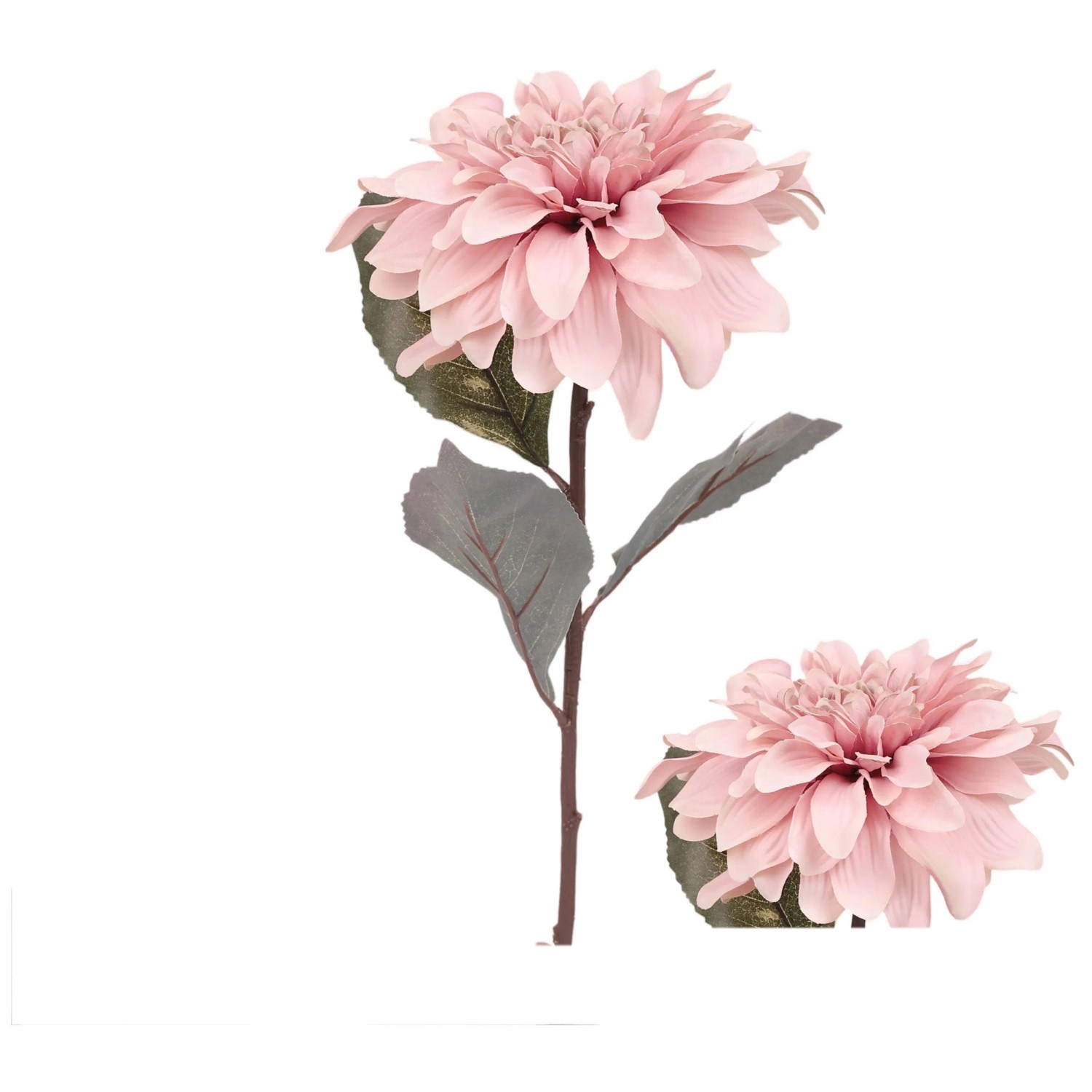 Decofinder Tige décorative de chrysanthème Rose hauteur 80 cm