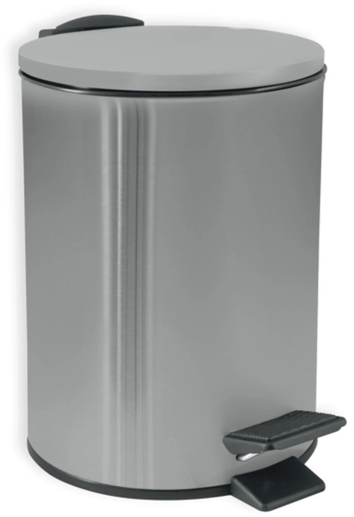 Spirella Poubelle Adelar abaissement auto inox brossé 5 l
