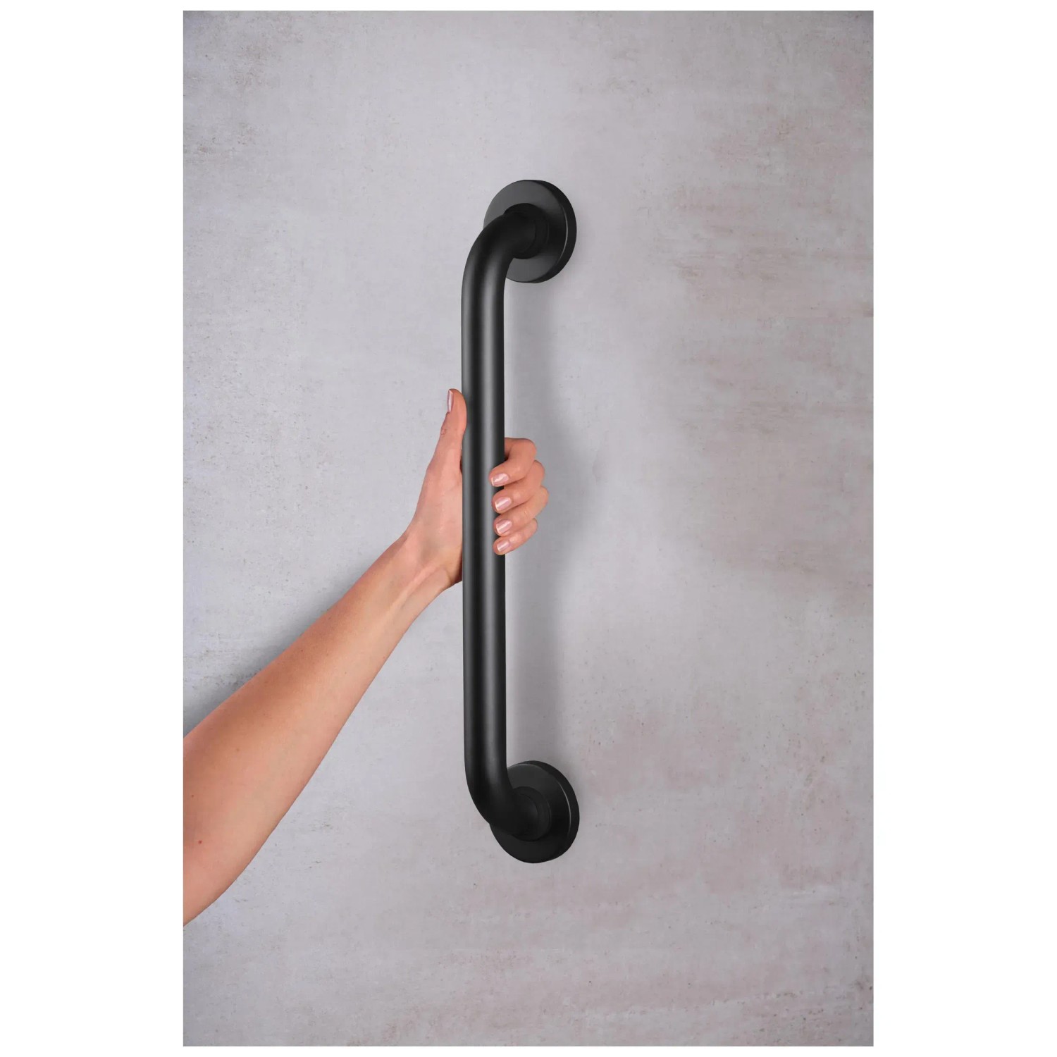 Ridder Haltegriff Sam M Aluminium Schwarz 45 x Ø 3,2 cm