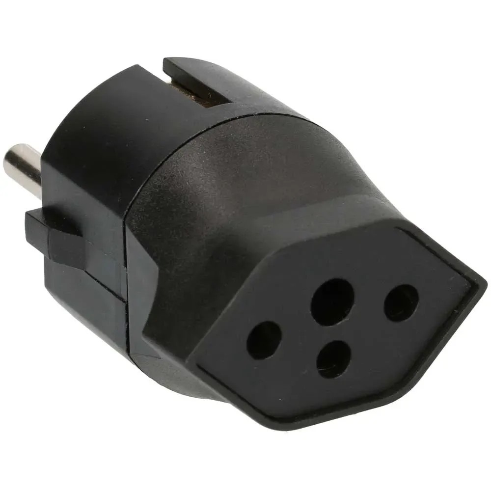 Fixadapter Schuko Typ13 / 3-polig Schwarz kaufen bei OBI
