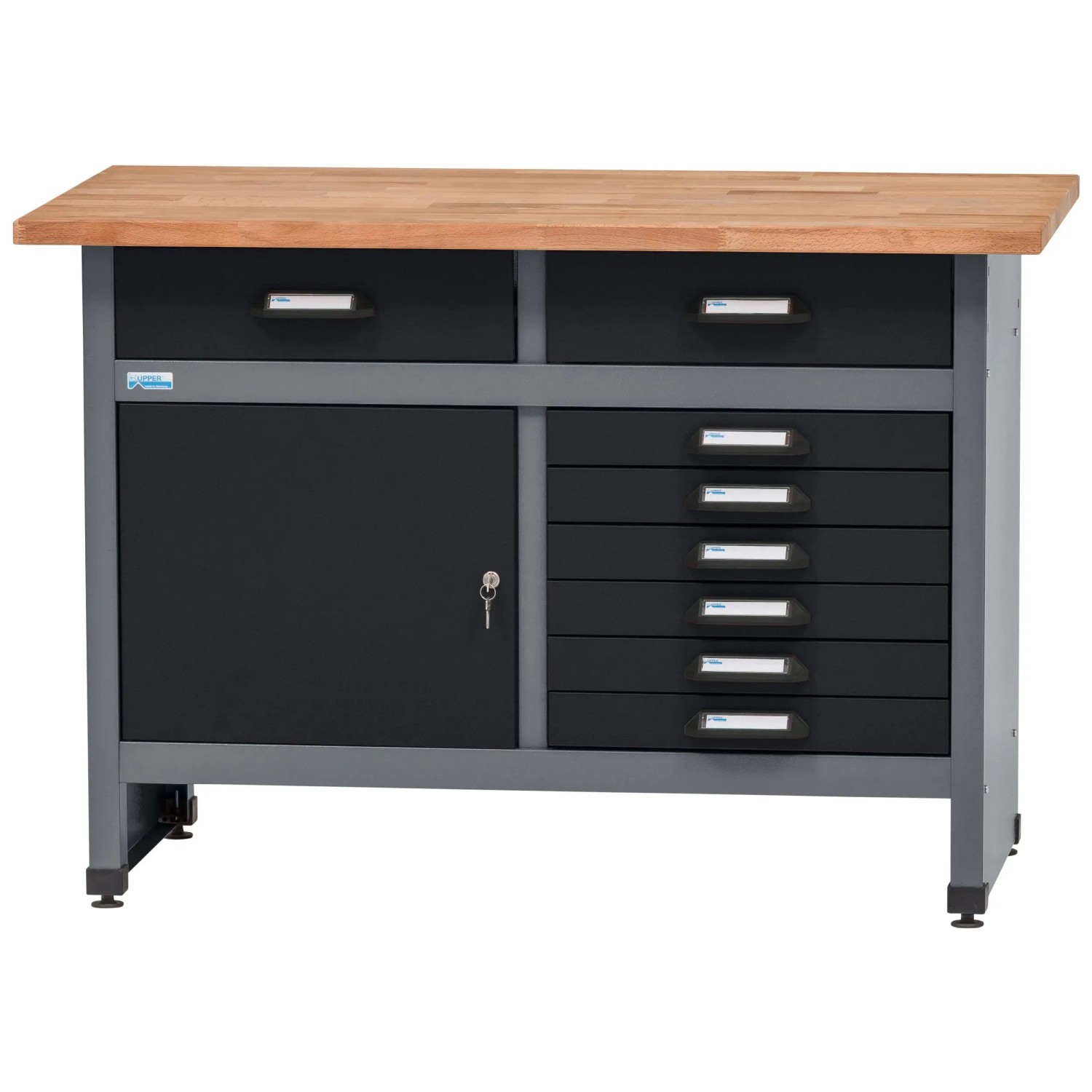 Küpper Werkbank Modell 12070 Schwarz-Hellgrau (HxBxT) 84 x 120 x 60 cm