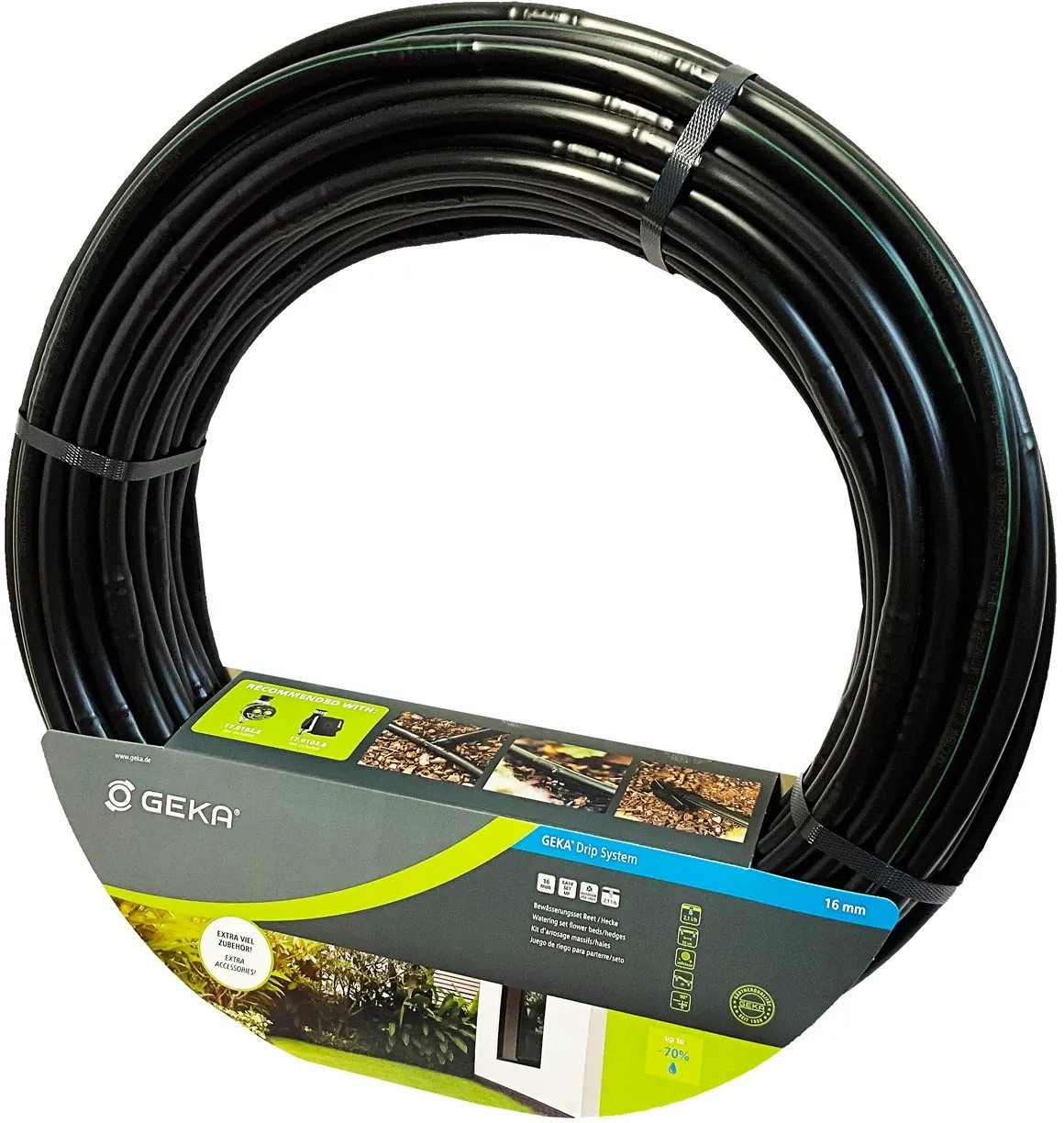 Geka® Drip Set Bewässerung Hecken/Beete Schwarz Ø 16 mm kaufen bei OBI