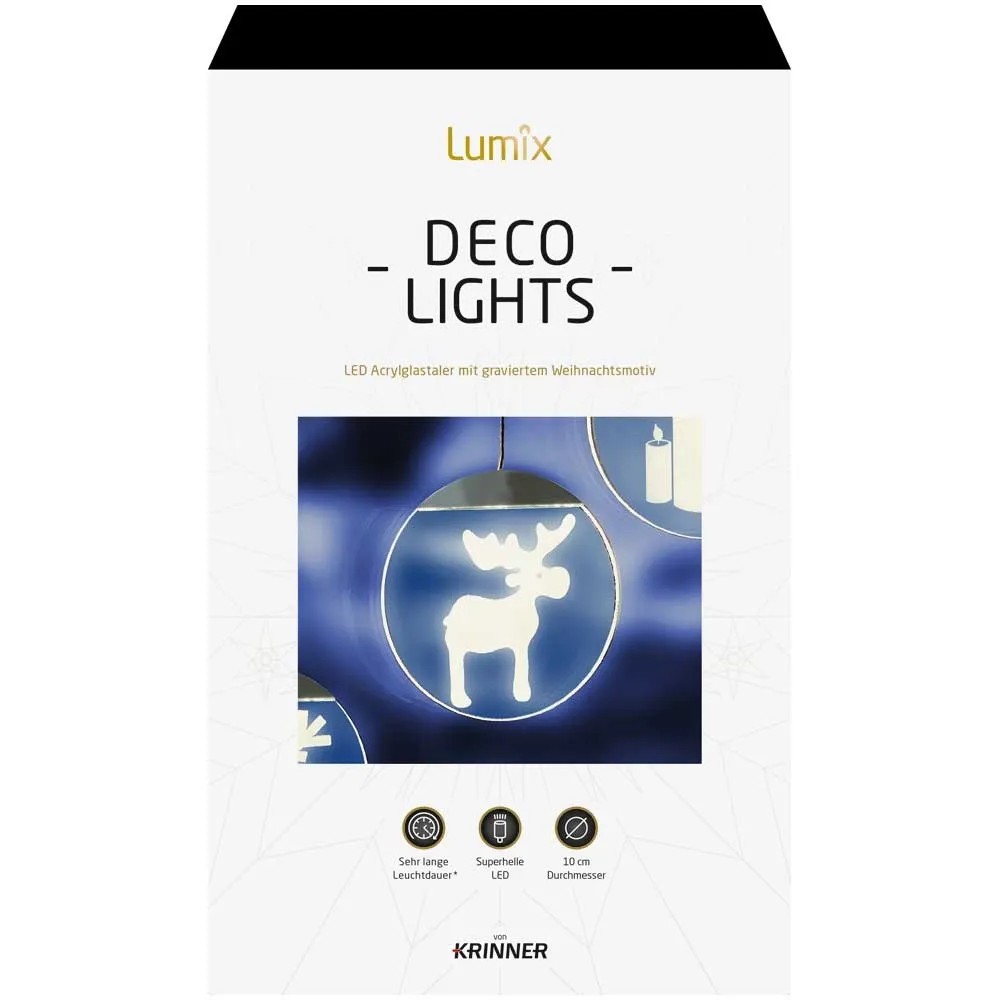 Lumix Deco Lights LED-Acrylglastaler Elch Ø 10 cm kaufen bei OBI