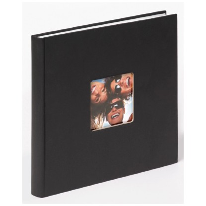 Album fotografico di design nero con finestra 26 x 25 cm