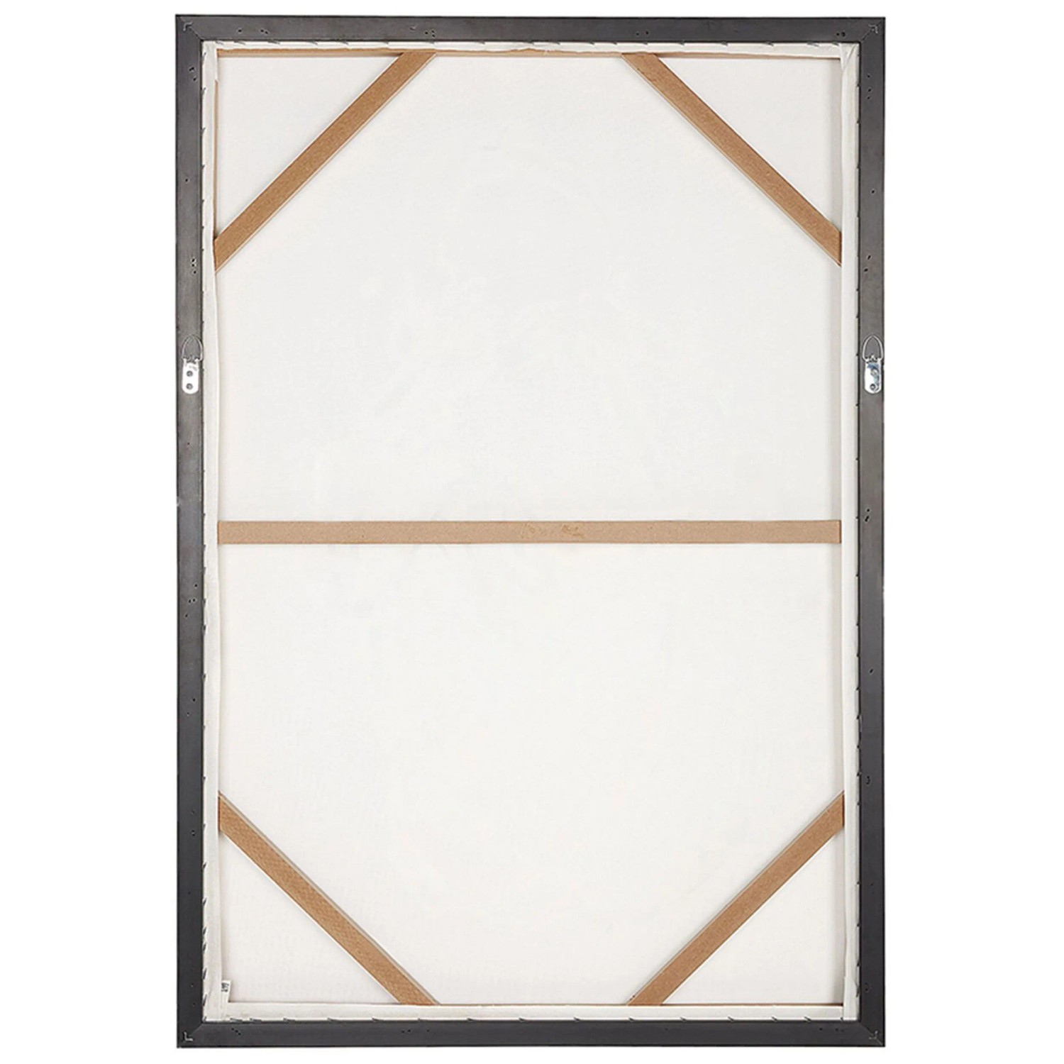Beliani Tela Feltrina con motivo femminile bianca 93 x 63 cm
